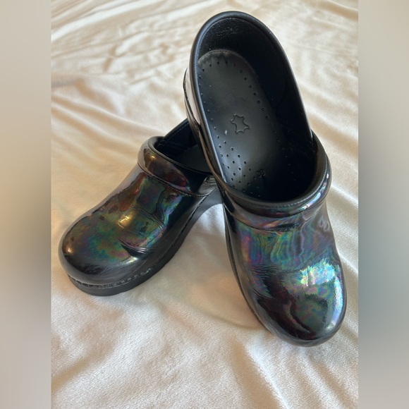 Dansko | Shoes | Dansko Petrol Patent Leather Clogs 758 | Poshmark